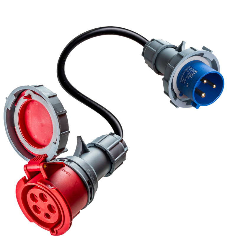 32A 5-pole commando to 32A 3-pole commando Adapter – VOLDT